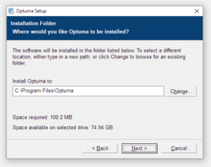 Optuma Install - Optuma