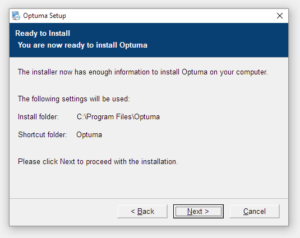 Optuma Install | Optuma